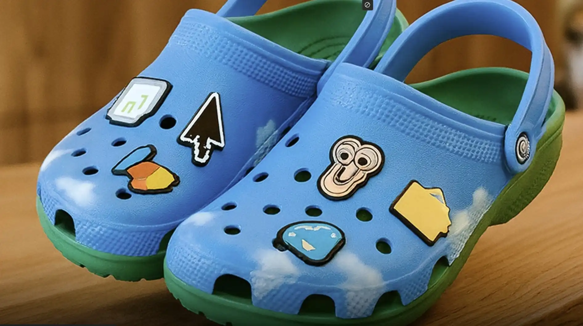Microsoft lança edição limitada de Crocs inspirados no Windows XP para ...